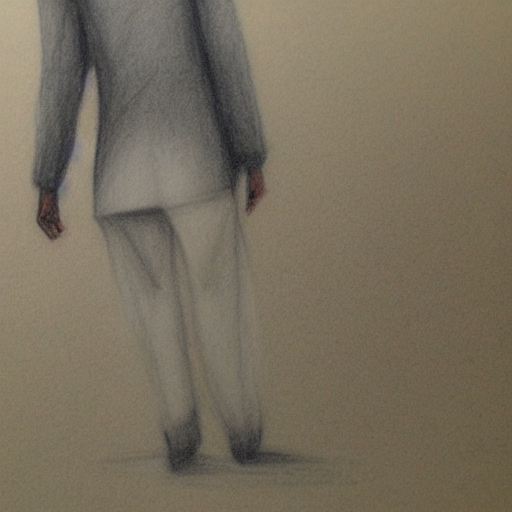 Using DiffusionBee for Mac M1. Prompt is "lonely man walking, g ...